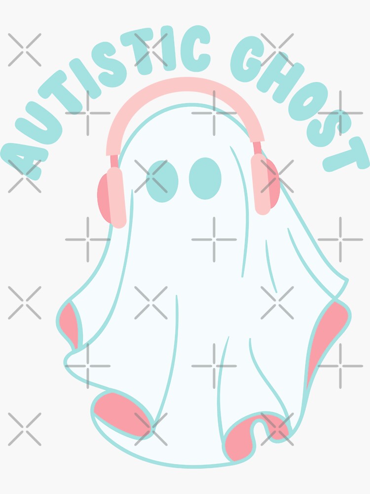 "autistic ghost" Sticker for Sale by goblinbabe | Redbubble