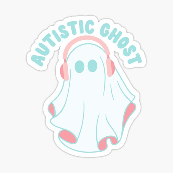 "autistic ghost" Sticker for Sale by goblinbabe | Redbubble