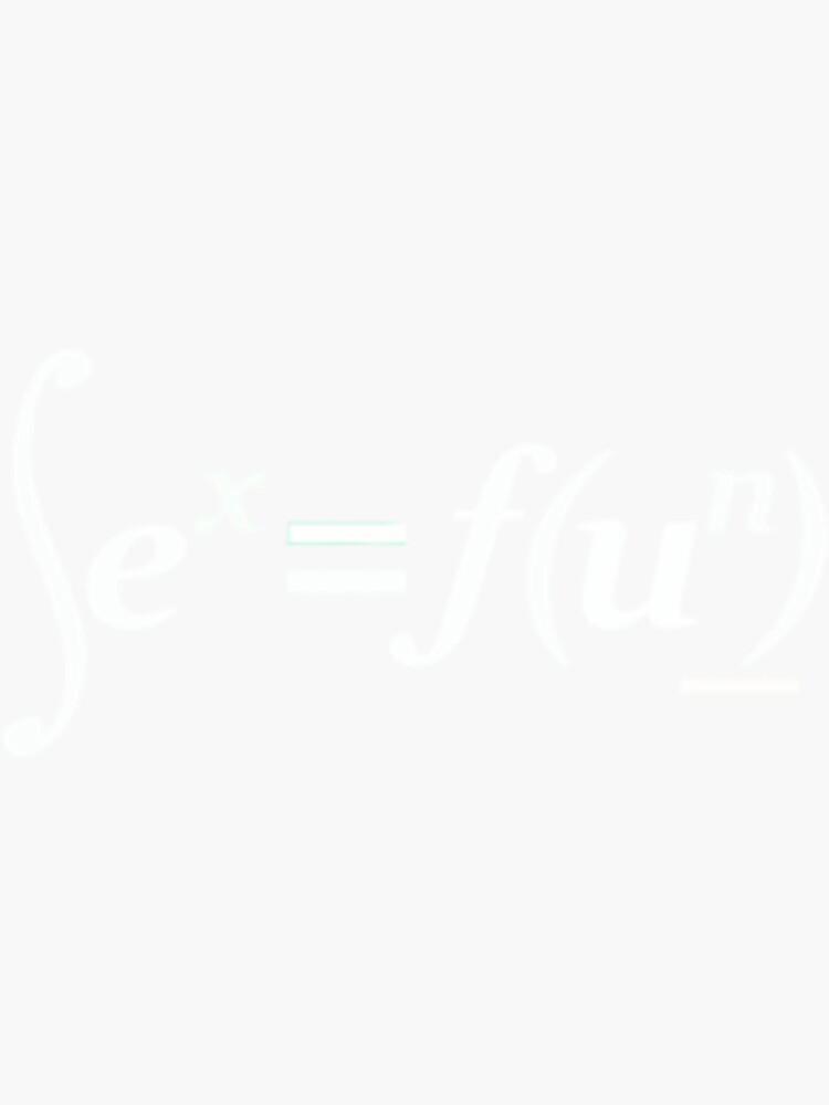 Sex Equation Sticker For Sale By Maidingtes Redbubble