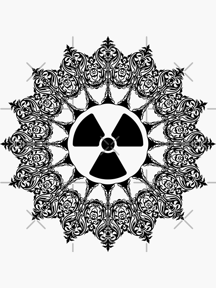 "Radiation Mandala Design V3" Sticker for Sale by RadApparelStore ...