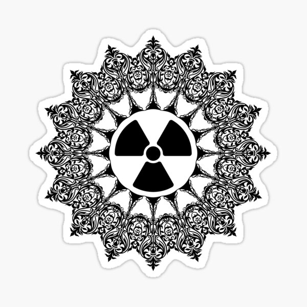 "Radiation Mandala Design V3" Sticker for Sale by RadApparelStore ...