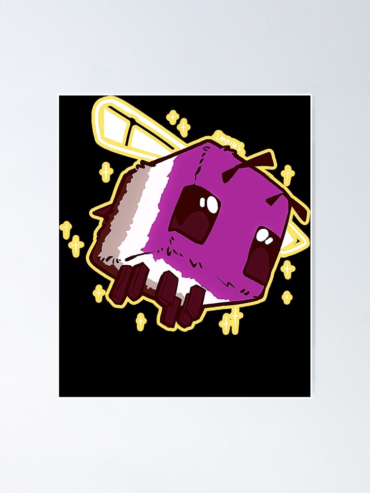 "Minecraft Asexual Pride Minecraft Bee" Poster for Sale by Mickieurkett | Redbubble