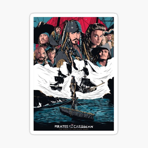 "Funny Gifts Caribbean Scary Pirates Funny Gifts Boy Girl" Sticker for ...