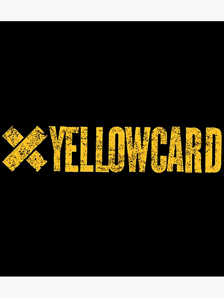 "Yellowcard Sticker" Poster for Sale by mariettakriiut | Redbubble