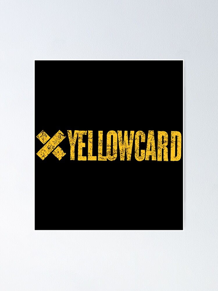 "Yellowcard Sticker" Poster for Sale by mariettakriiut | Redbubble