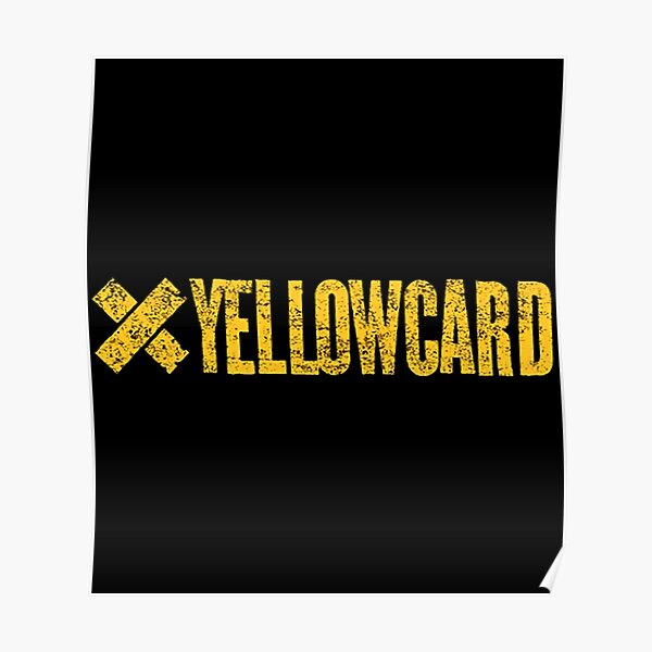 "Yellowcard Sticker" Poster for Sale by mariettakriiut | Redbubble