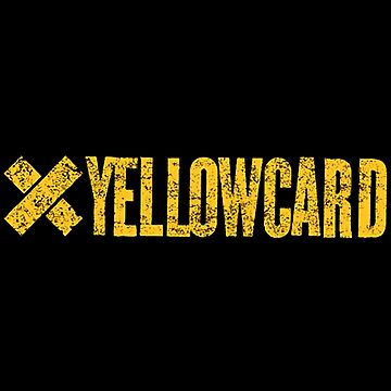 "Yellowcard Sticker" Sticker for Sale by mariettakriiut | Redbubble
