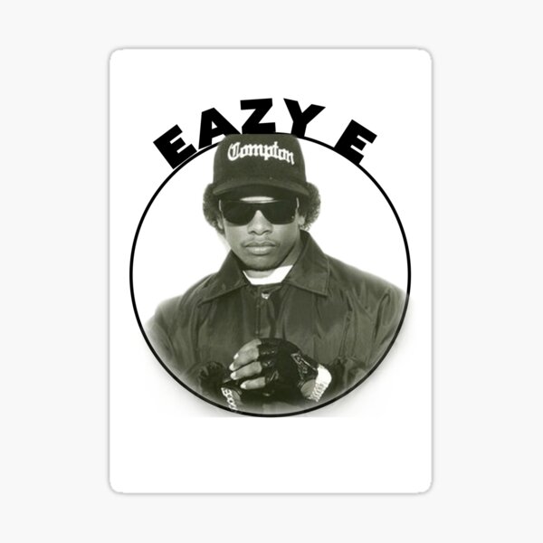 "EAZY E rapT-shirt" Sticker for Sale by brewbro | Redbubble