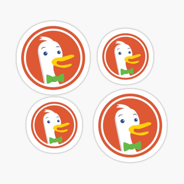 "duckduckgo sticker pack" Sticker for Sale by LadyPeony | Redbubble