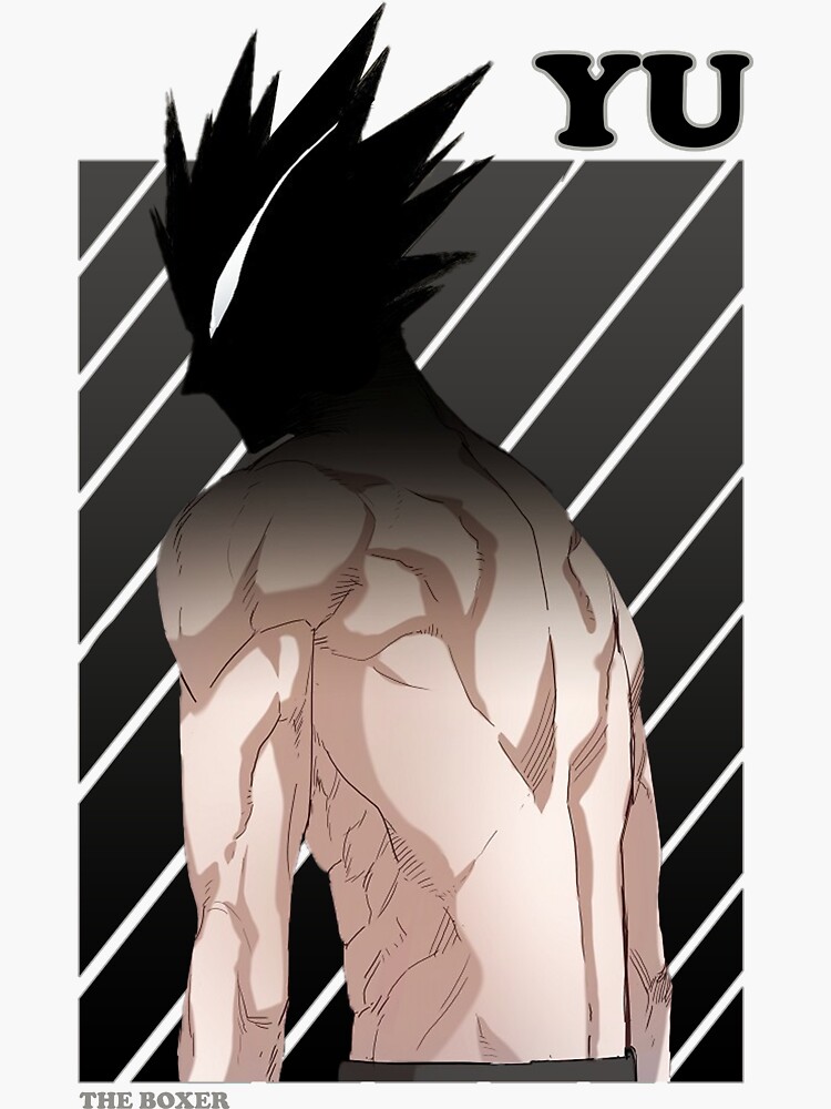 "the boxer yu" Sticker for Sale by ArtFUAN | Redbubble