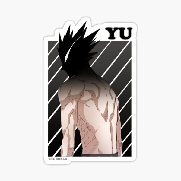 "the boxer yu" Sticker for Sale by ArtFUAN | Redbubble
