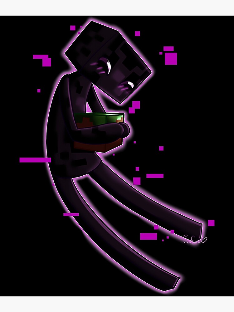 "Minecraft Chibi Enderman" Poster for Sale by Mickieurkett | Redbubble