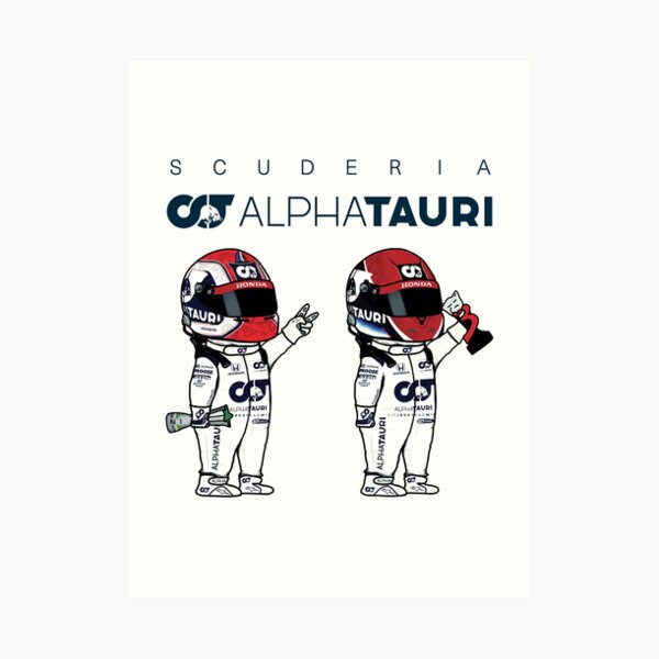 "Scuderia Alpha Tauri" Art Print for Sale by ashantisyinar | Redbubble