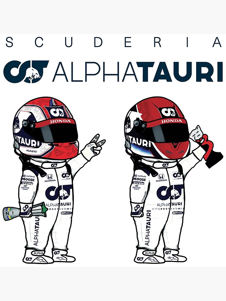 "Scuderia Alpha Tauri" Art Print for Sale by ashantisyinar | Redbubble