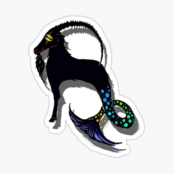 "capricorn mermaid" Sticker for Sale by Cecar0 | Redbubble