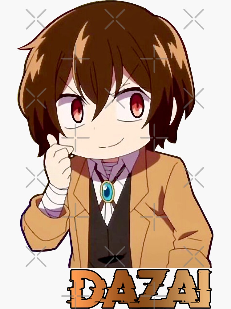 "Great Solve The Mystery Dark Dazai Bsd Anime Gifts" Sticker for Sale ...