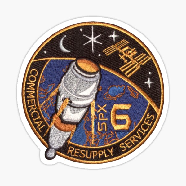 "SpX-6 NASA Logo" Sticker by Spacestuffplus | Redbubble