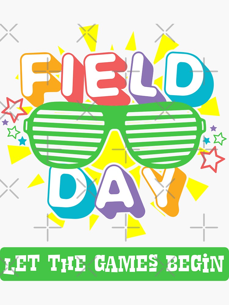 "Kids Field Day, Last Day of School Field Day Teacher design" Sticker ...