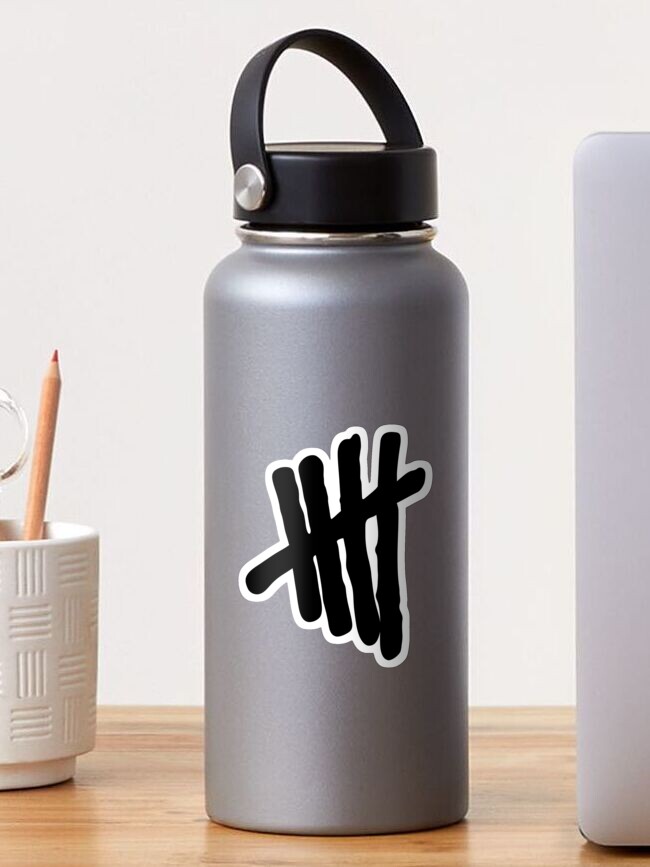 "5SOS tally marks logo" Sticker by Regina D | Redbubble