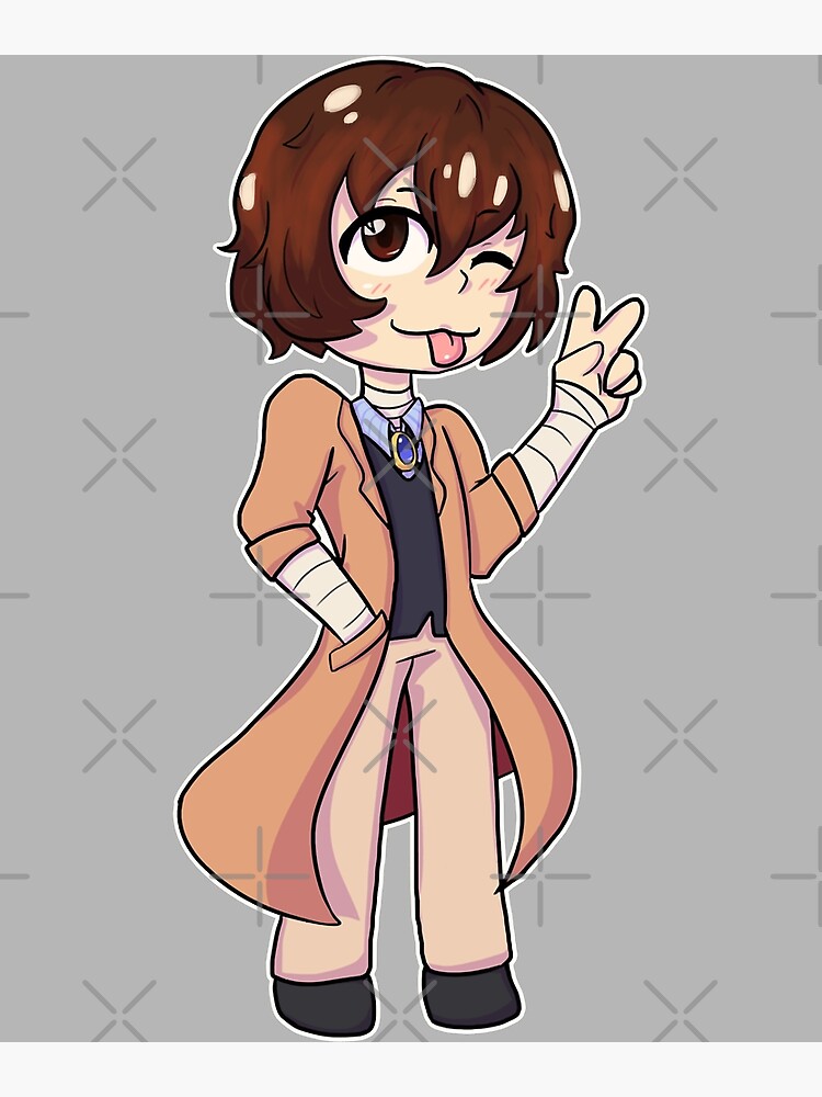 "Great Solve The Mystery Dark Dazai Osamu Chibi Gift For Fans" Poster ...