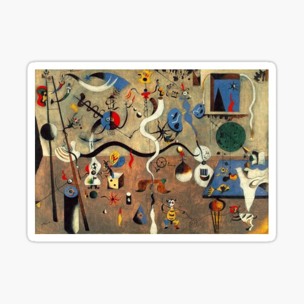 "joan miro" Sticker for Sale by itsmeart | Redbubble