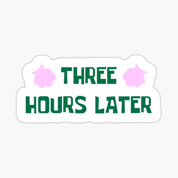 "SpongeBob Three Hours Later" Sticker for Sale by kylebarr19 | Redbubble
