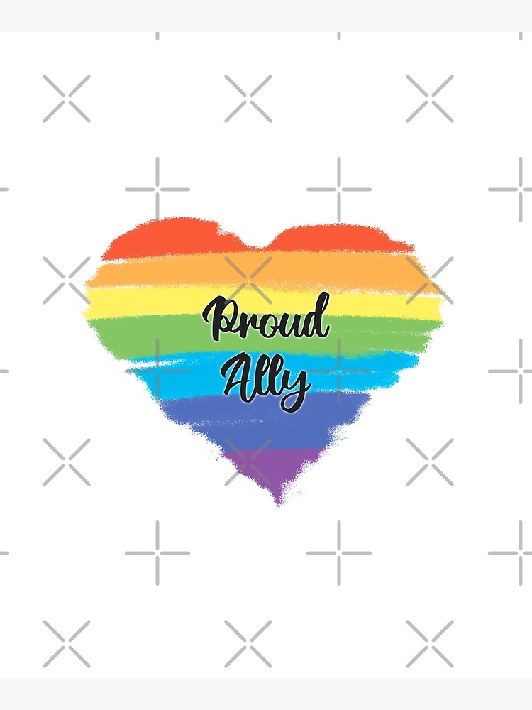 "Proud LGBTQ Ally" Poster for Sale by R--Design | Redbubble