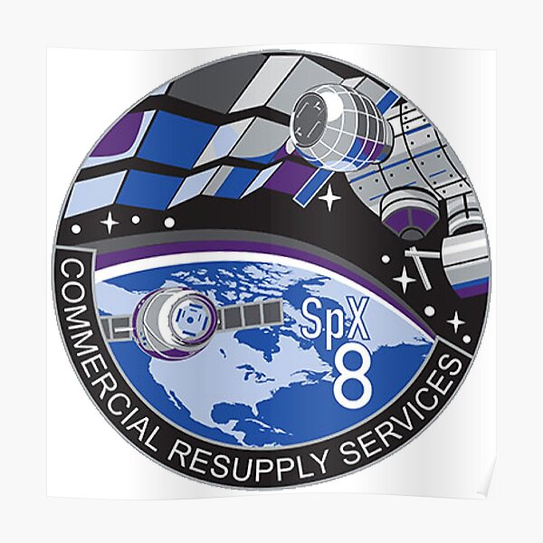 "CRS-8 NASA Logo" Poster by Spacestuffplus | Redbubble