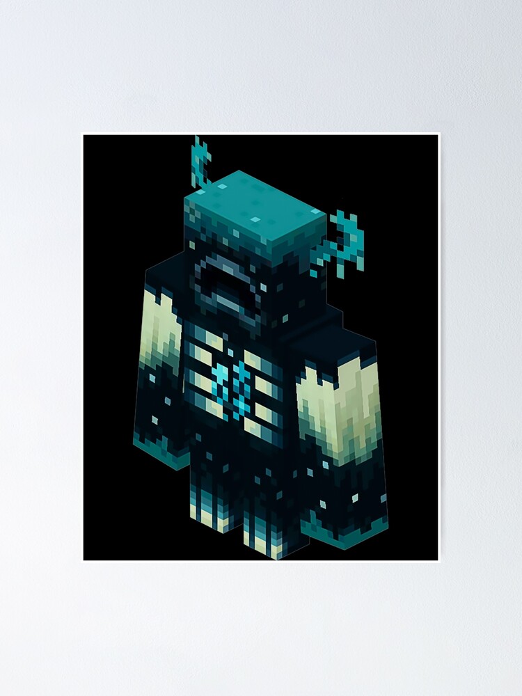 "Minecraft Warden" Poster for Sale by Mickieurkett | Redbubble