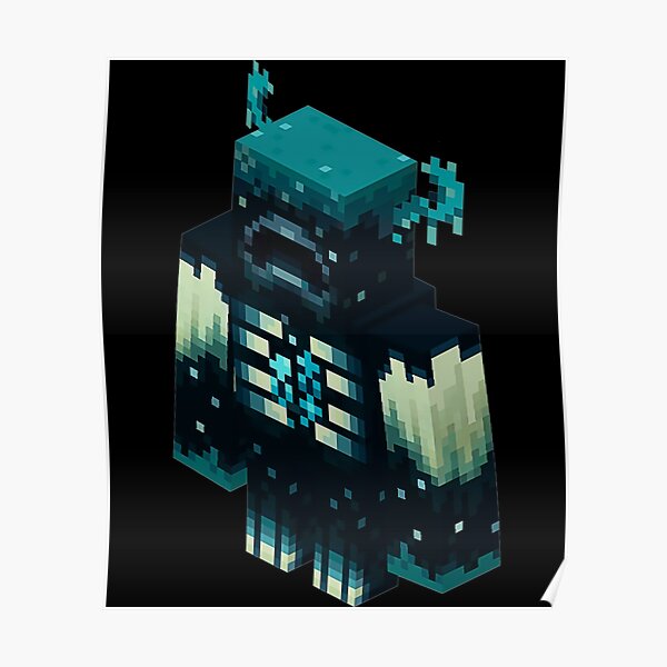 "Minecraft Warden" Poster for Sale by Mickieurkett | Redbubble