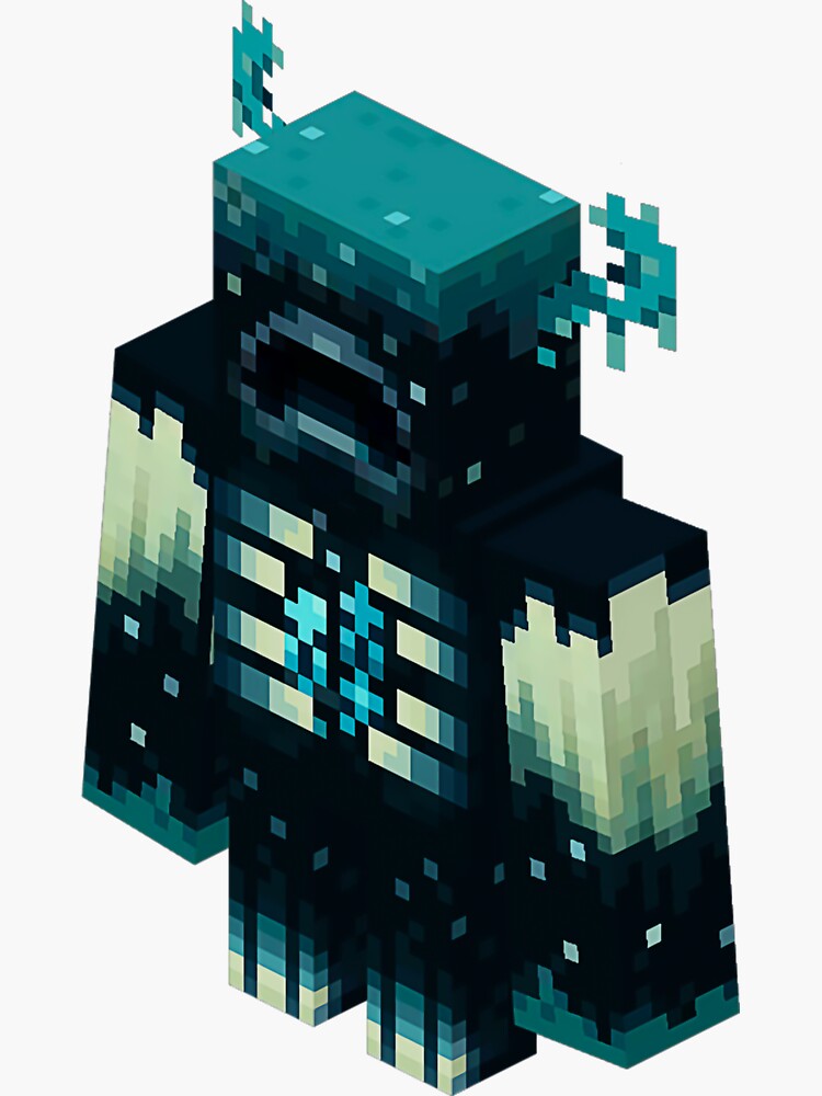 "Minecraft Warden" Sticker for Sale by Mickieurkett | Redbubble