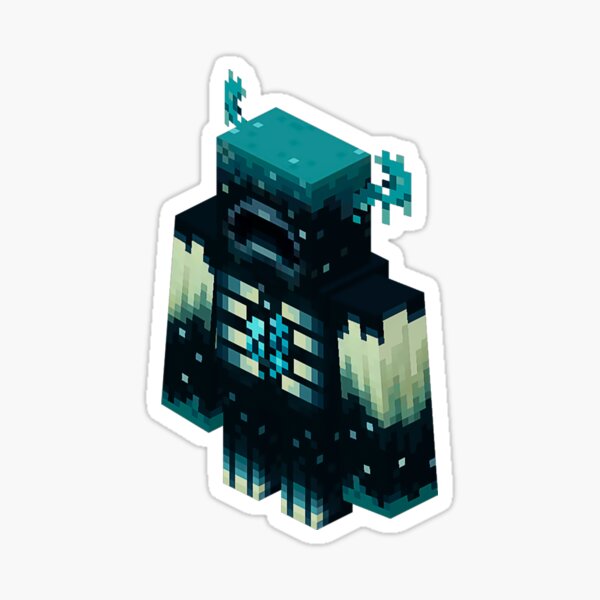 "Minecraft Warden" Sticker for Sale by Mickieurkett | Redbubble