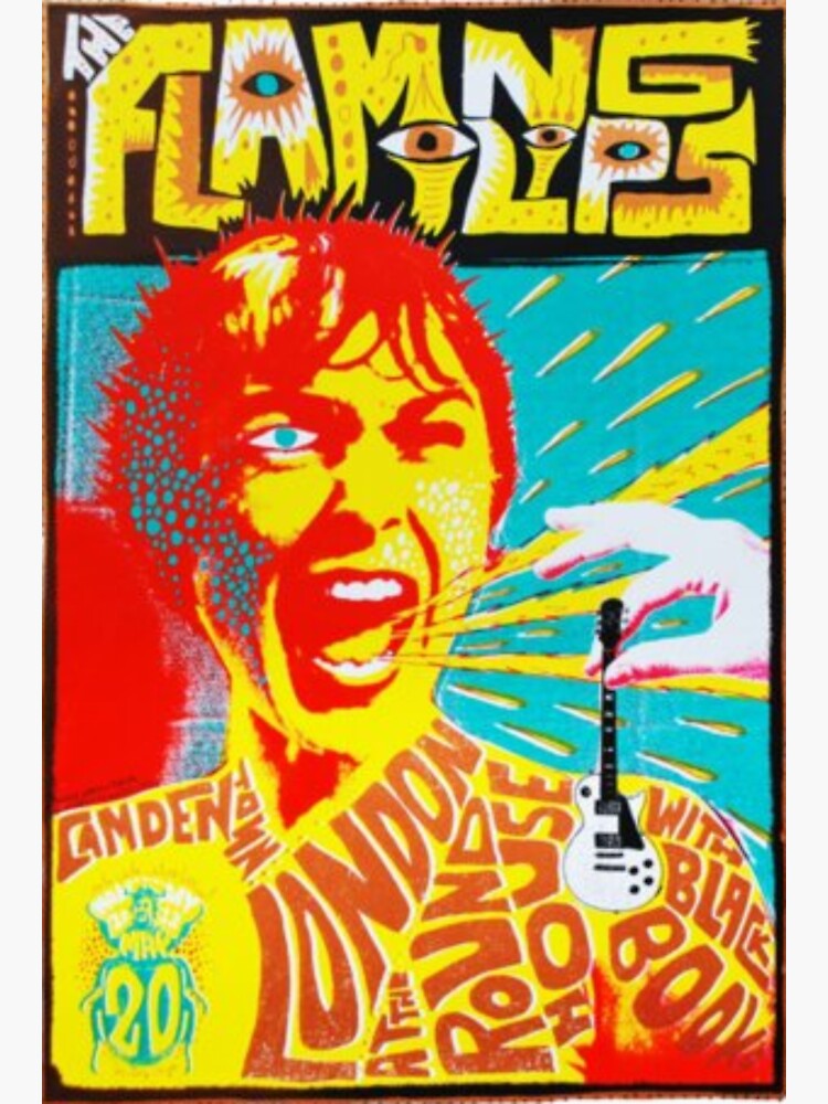 "Retro-the flaming lips" Sticker for Sale by septokohler | Redbubble