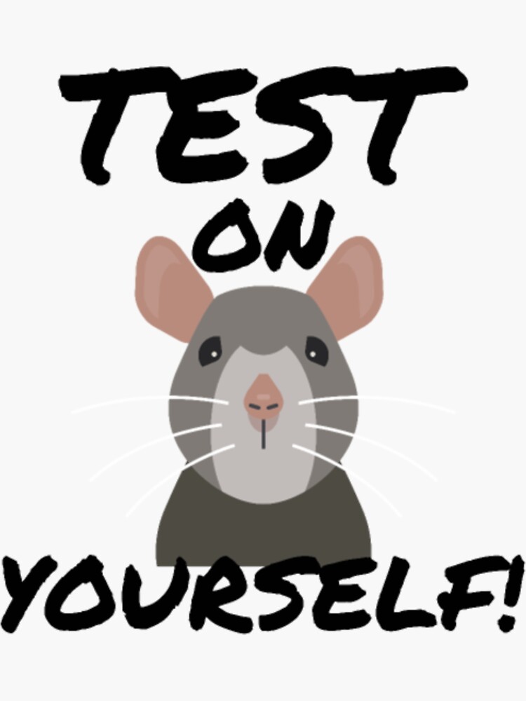 "Stop Animal Testing Rat Animal Activism" Sticker for Sale by ...