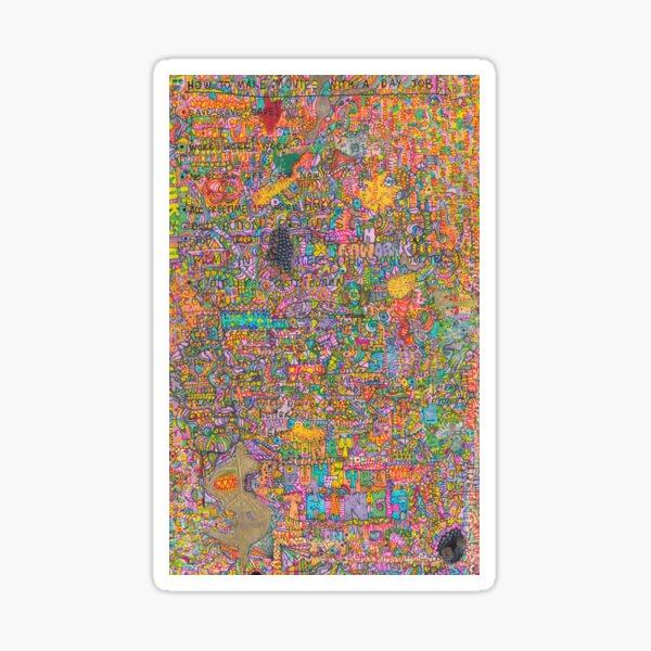 "THNGS MNEY BYS IOU" Sticker for Sale by -SIS- | Redbubble