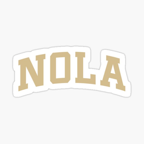 "NOLA New Orleans Football Vintage Louisiana Retro " Sticker for Sale ...