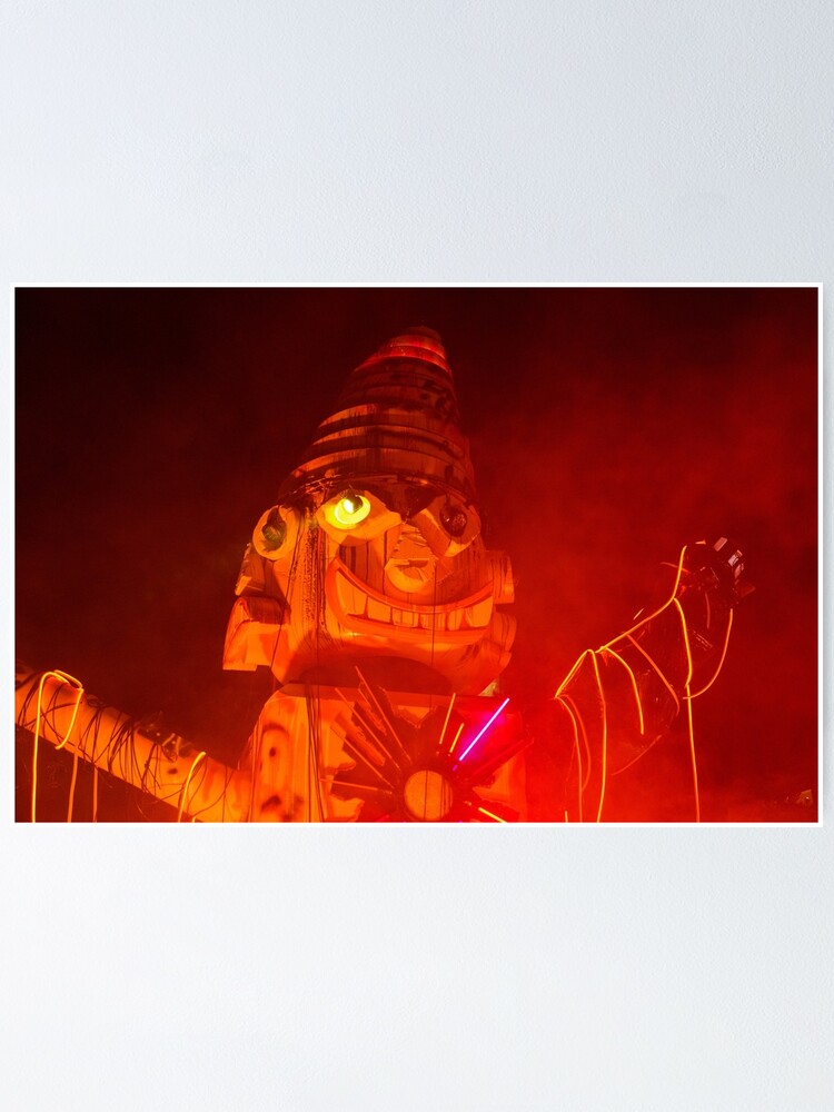 "Scary Big Red Puppet" Poster for Sale by jubes-r | Redbubble