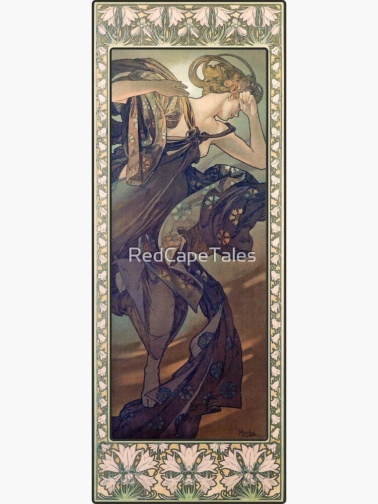 "The Moon and the Stars - Evening Star Alphonse Mucha" Poster for Sale ...