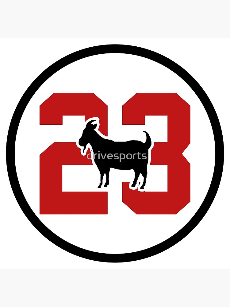 "Michael Jordan "GOAT" 23 Design" Kunstdruck von drivesports | Redbubble