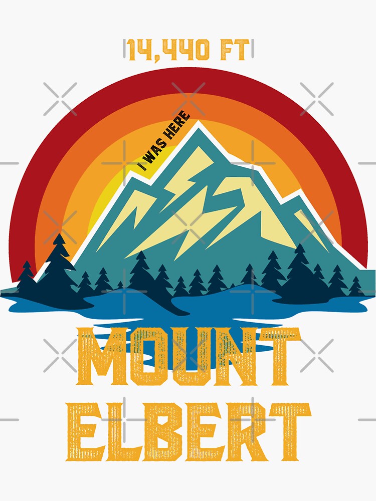 "Mount Elbert Climbing" Sticker for Sale by TripleRainbow | Redbubble