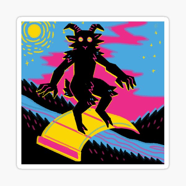 "Pansexual Pride Goatman" Sticker for Sale by EstherCo | Redbubble