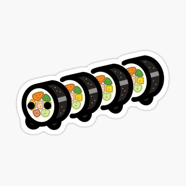 "Gimbap" Sticker for Sale by hau-mea | Redbubble