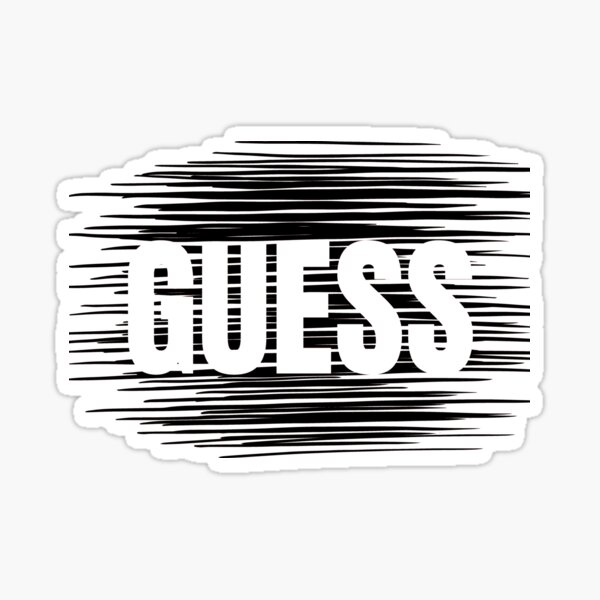 "Rough Guess" Sticker for Sale by Maximilian7 | Redbubble