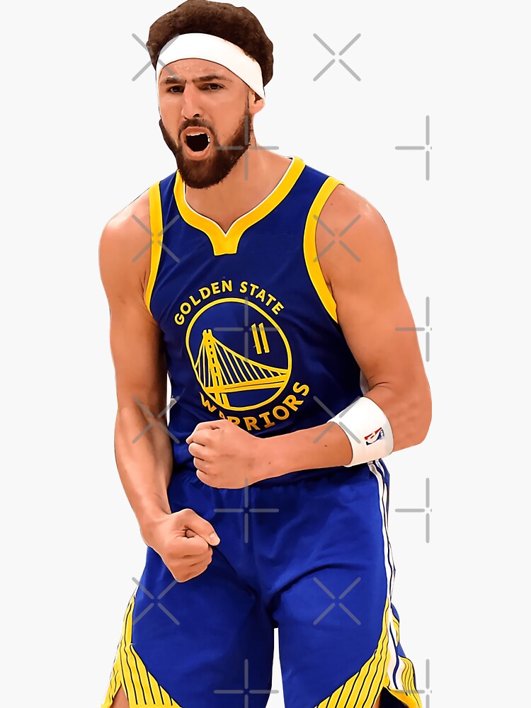 "Klay Thompson 11 Celebration" Sticker by MichaelBK11 | Redbubble