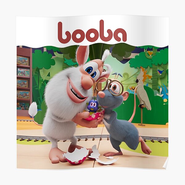 "happy with mice of Booba cartoon" Poster for Sale by reneeham | Redbubble