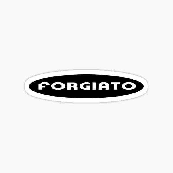 "forgiato logo" Sticker for Sale by algunivaros | Redbubble