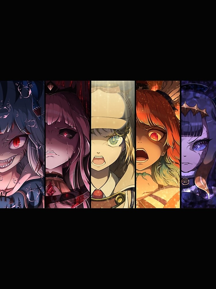 "Angry Holoive Council - Mori, Kiara, Inanis, Gura, Watson" Poster for ...