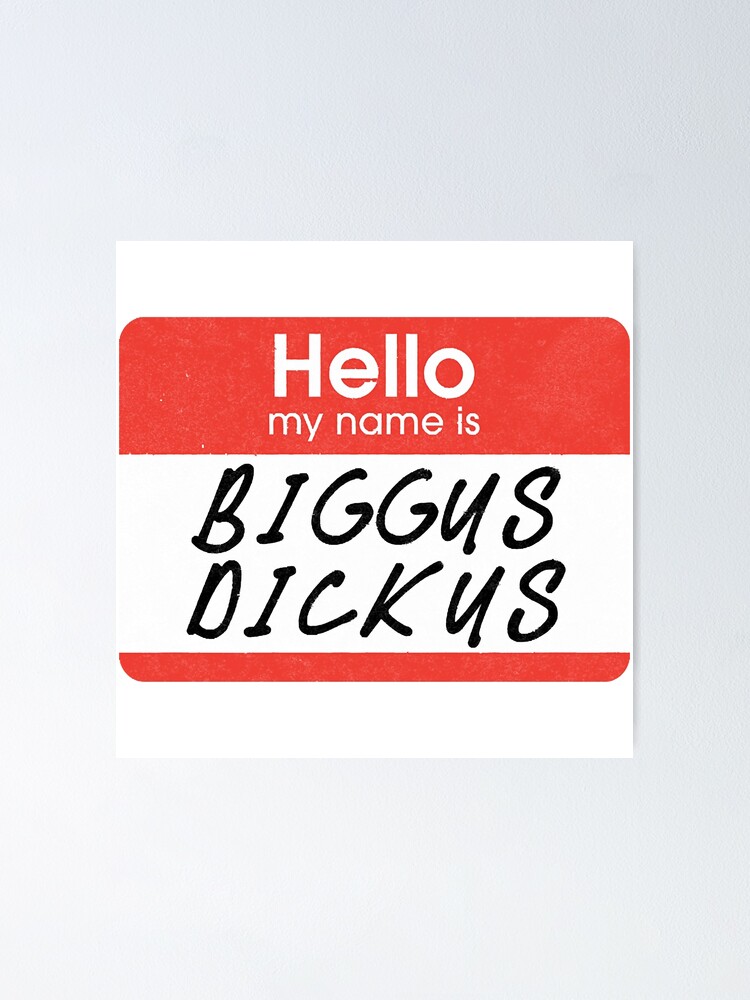 "Biggus Dickus Life of Brian corner " Poster for Sale by EdenCurr ...