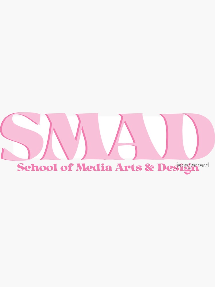 "jmu smad pink" Sticker for Sale by janegerrard | Redbubble