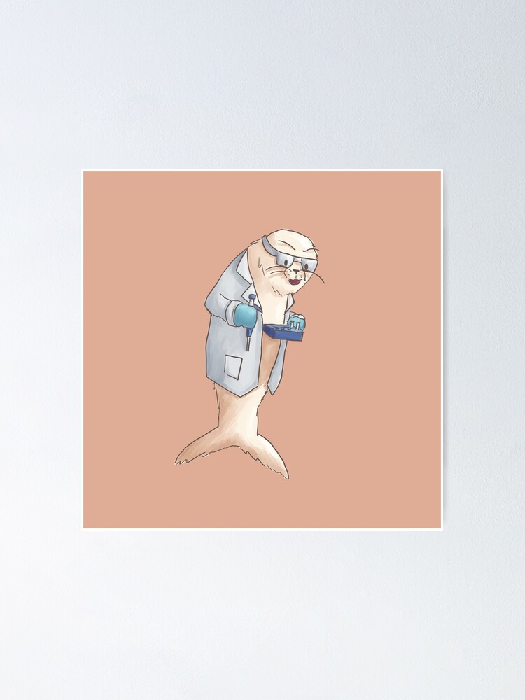 "Lab Seal" Poster for Sale by AtLSeal | Redbubble